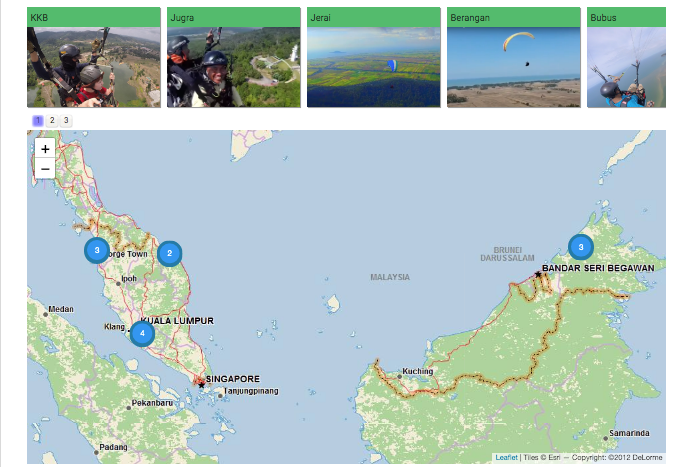 List of paragliding sites in Malaysia